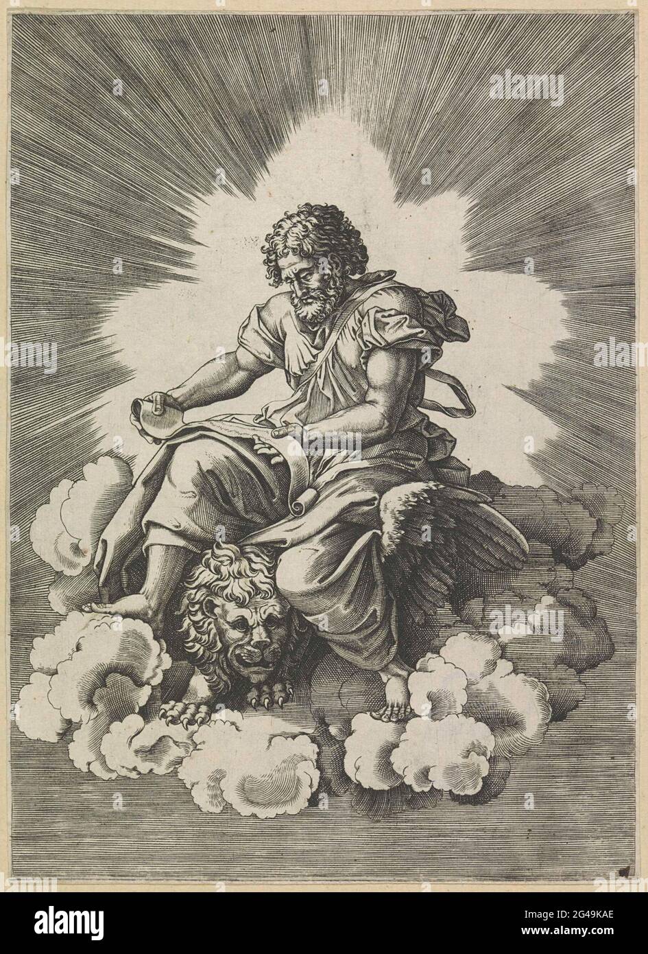 Marcus the evangelist; The four evangelists (copies). The Evangelist ...