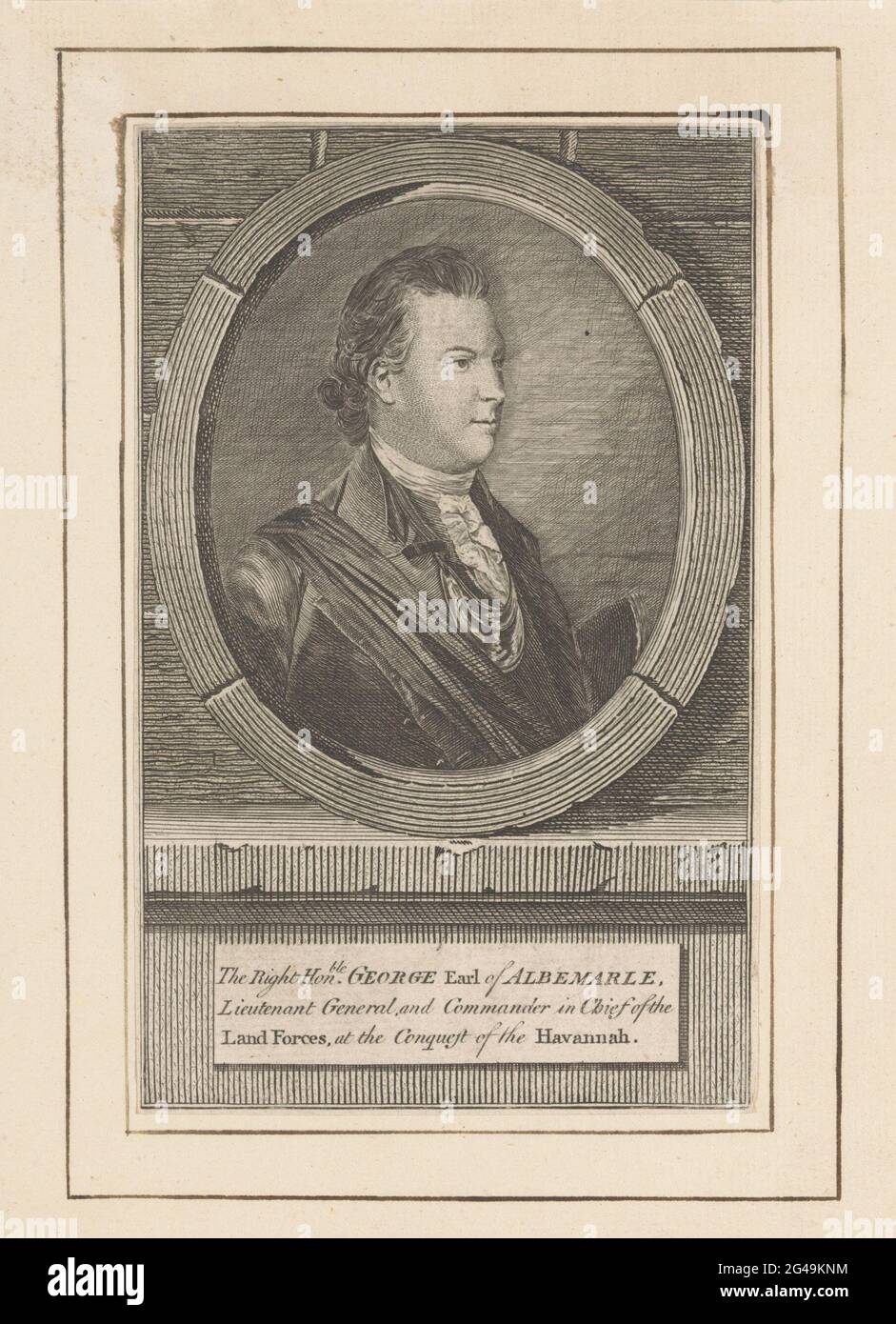 Portrait of George Keppel, Count of Albemarle. Portrait of George ...