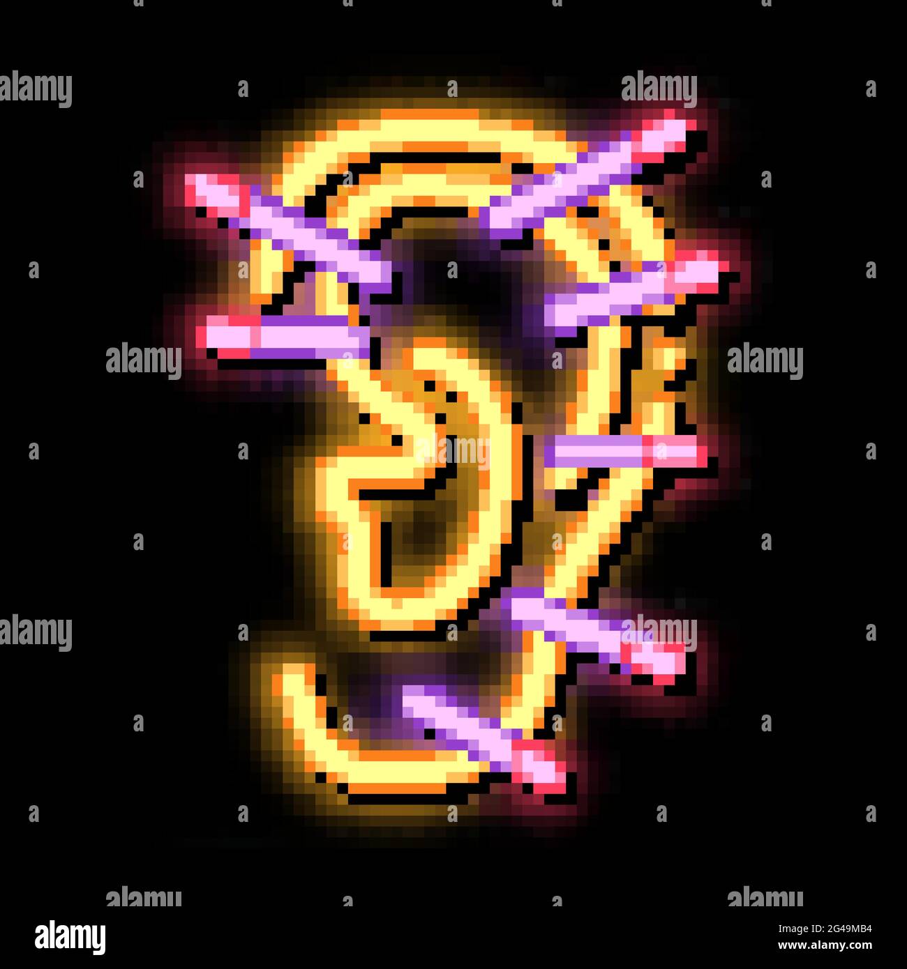 ear acupuncture neon glow icon illustration Stock Vector Image & Art ...