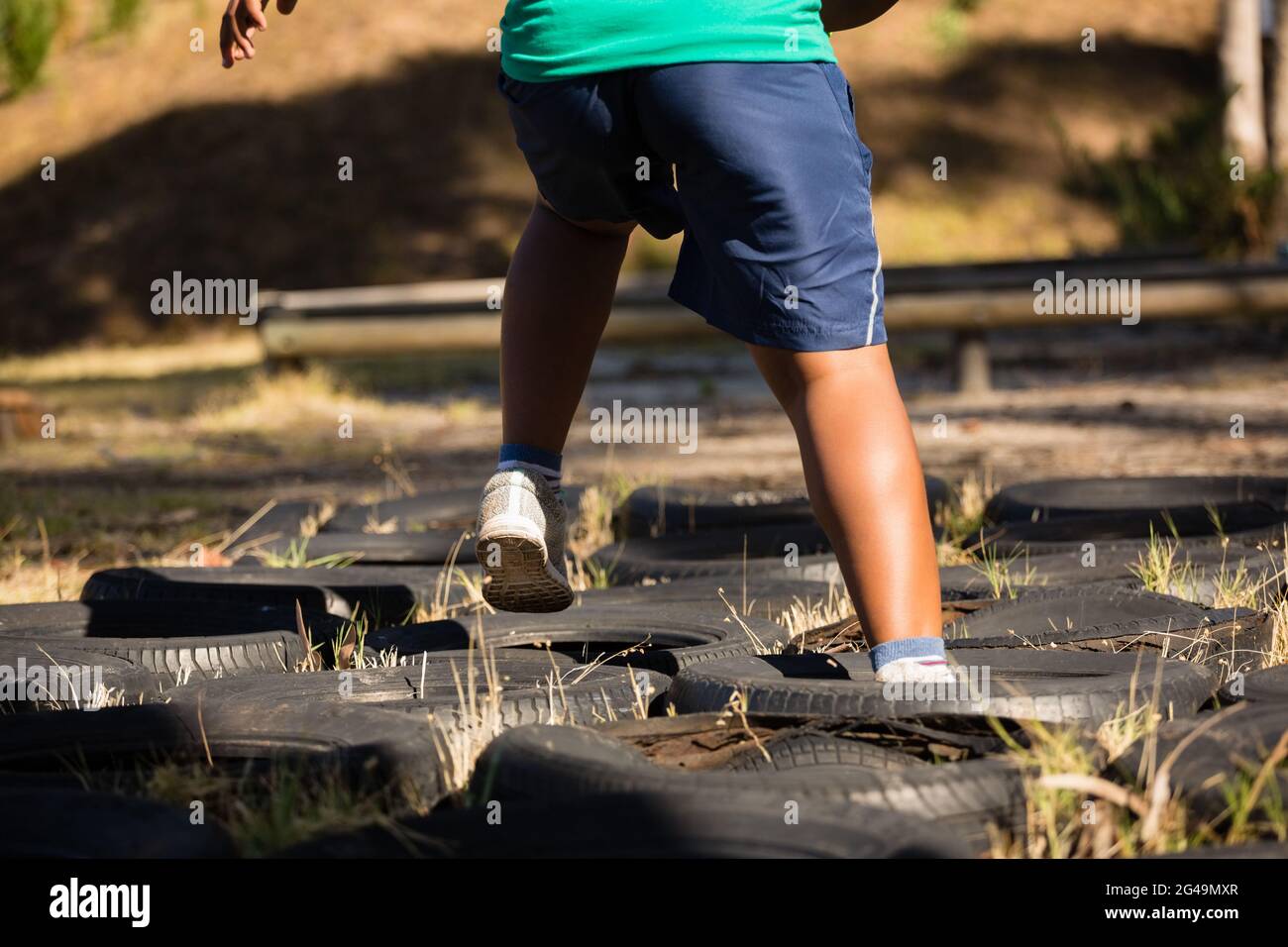 Tyre obstacle course hi-res stock photography and images - Alamy