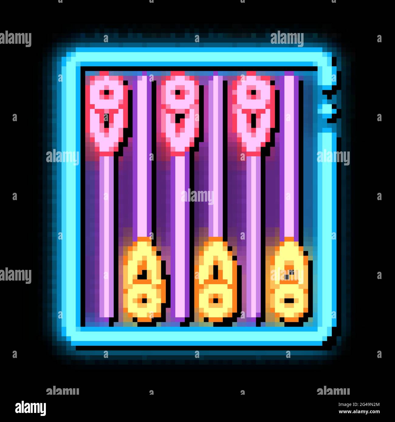 medicine therapy needles neon glow icon illustration Stock Vector Image ...