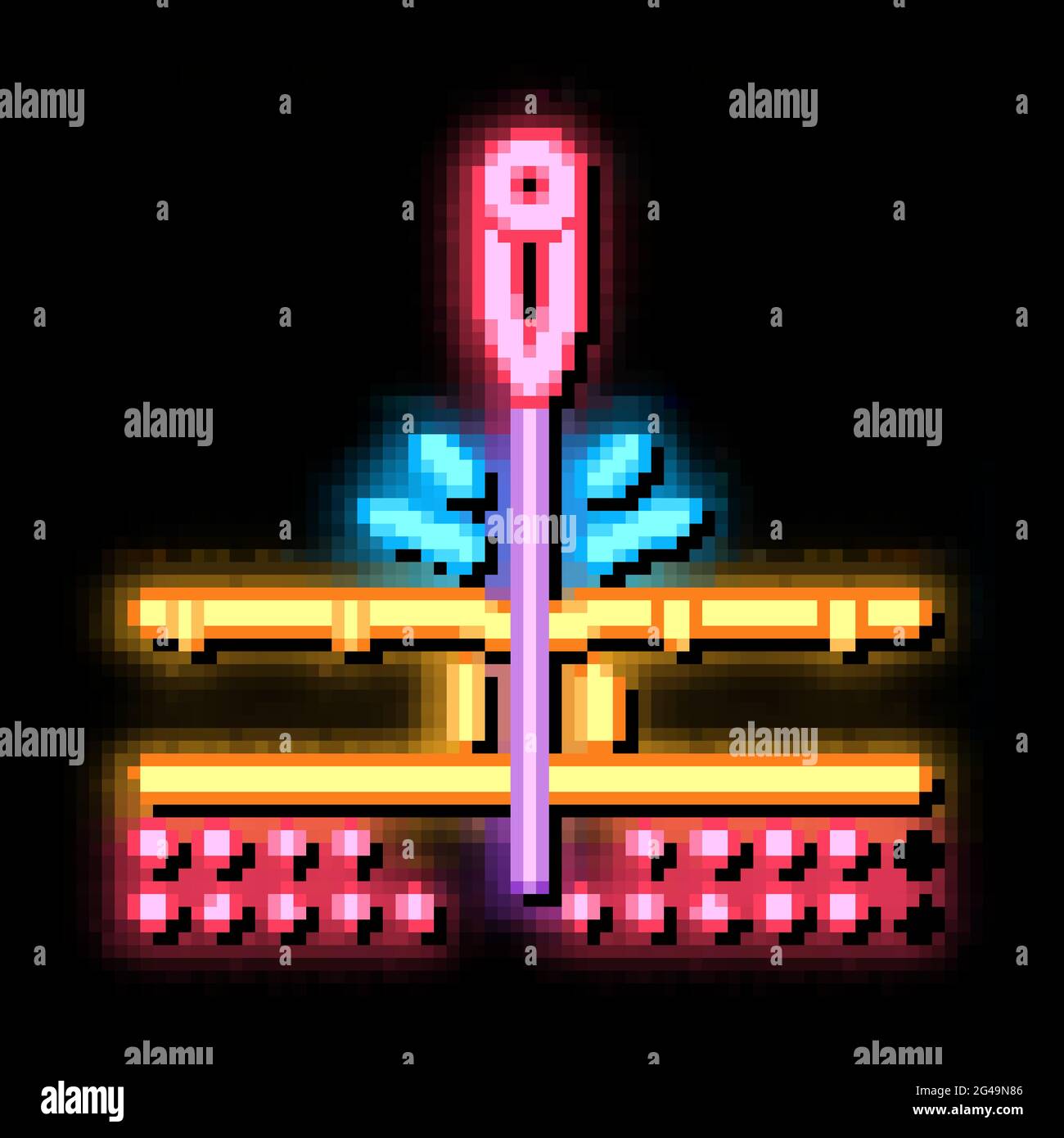 sticking needle into skin icon vector outline illustration Stock Vector ...