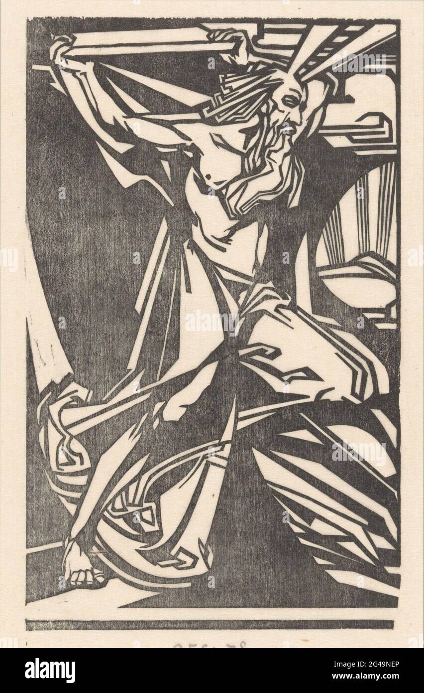 Moses with the tables of the law. Moses carries a stone tablet above ...