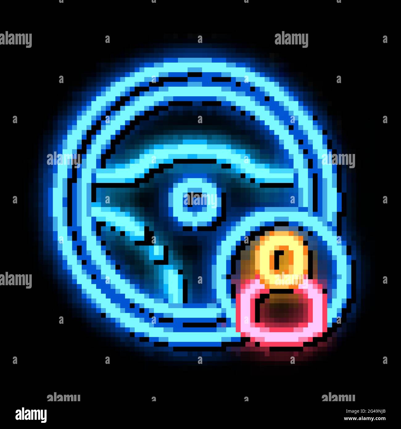 personal driver neon glow icon illustration Stock Vector Image & Art ...