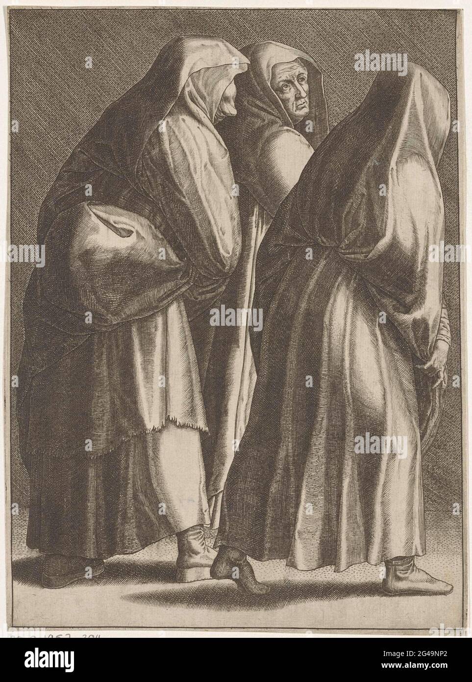 Holy women on the way to the grave. The three holy women, all three ...
