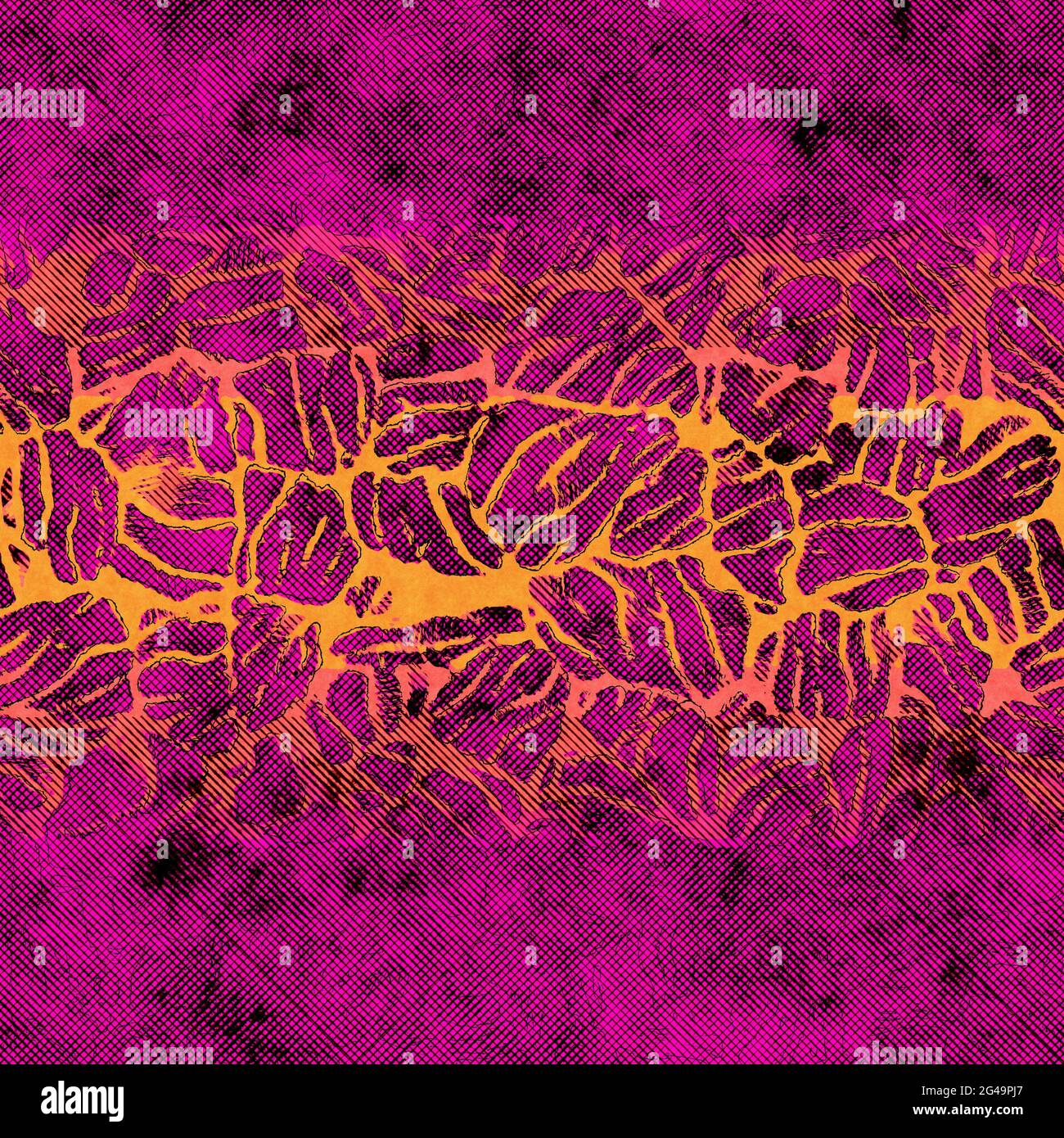 Seamless bright vivid pink and yellow pattern swatch for print Stock ...