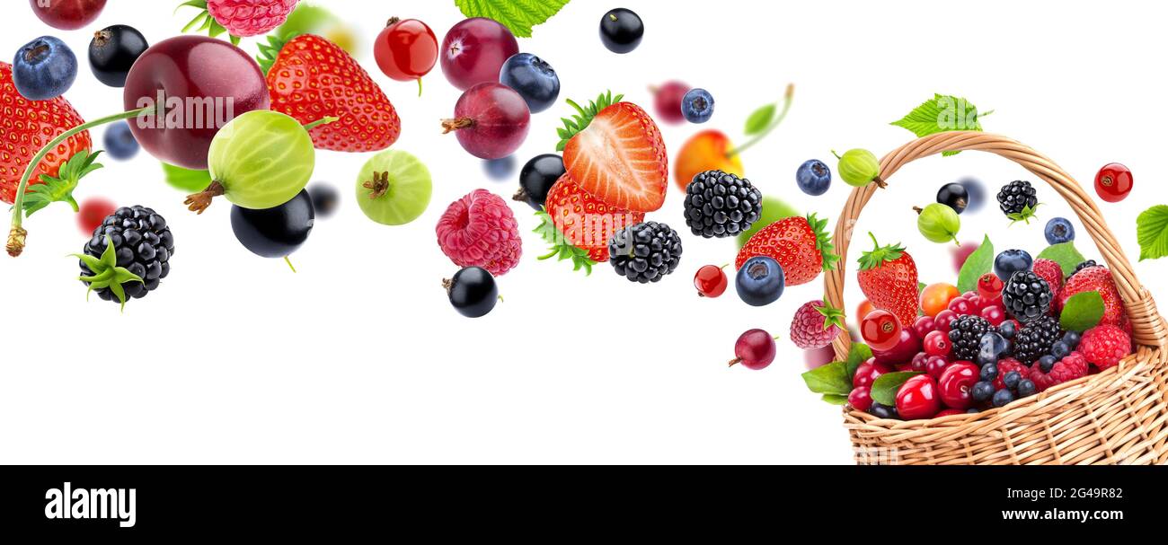 Basket of berries hi-res stock photography and images - Alamy