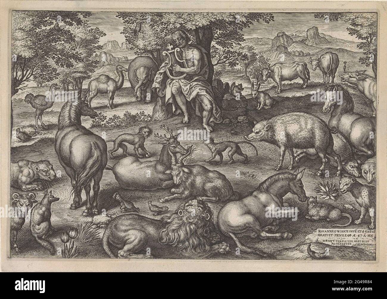 Orpheus and the animals Stock Photo - Alamy