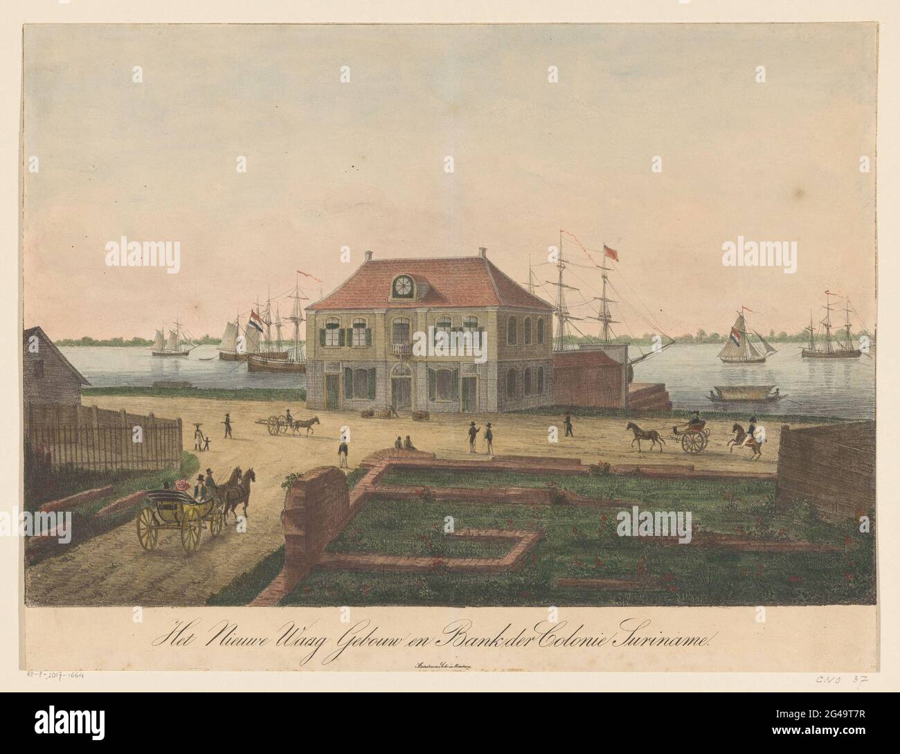 New Waag on the waterfront in Paramaribo; The new Waag building and ...