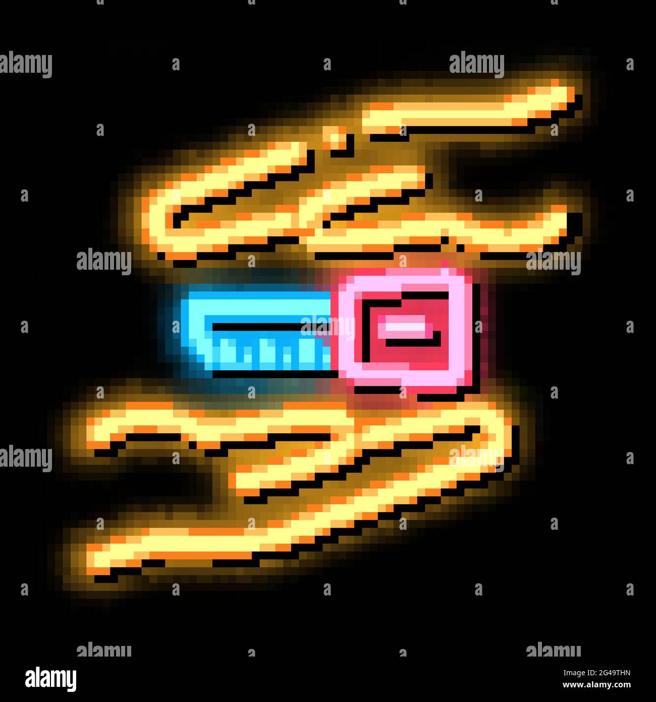 hand over car keys neon glow icon illustration Stock Vector Image & Art ...