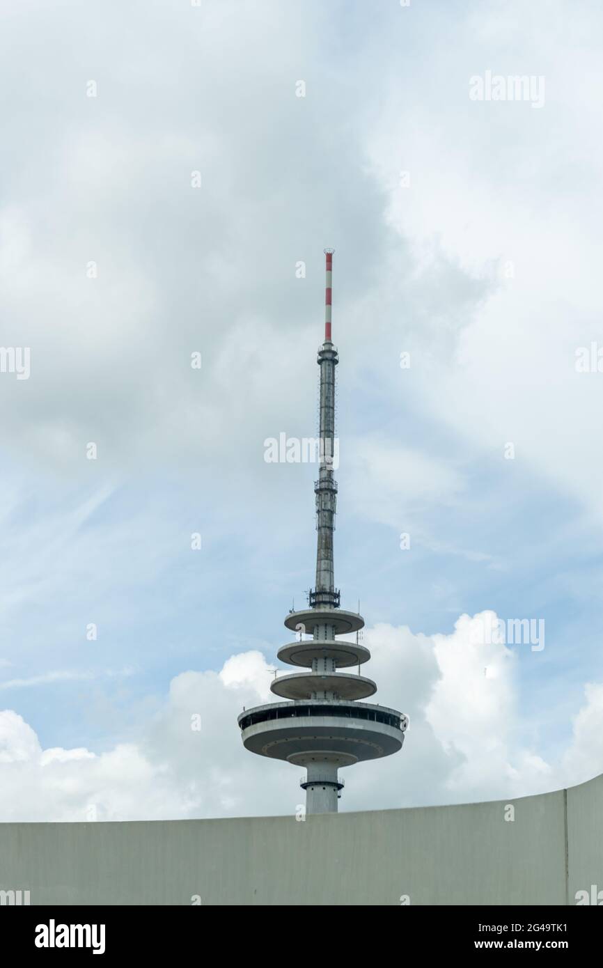 View of the iconic Bremen TV tower Stock Photo - Alamy