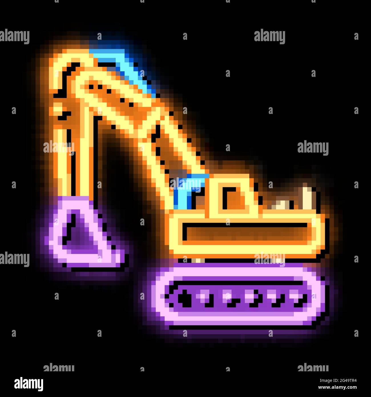Light excavator Stock Vector Images - Alamy