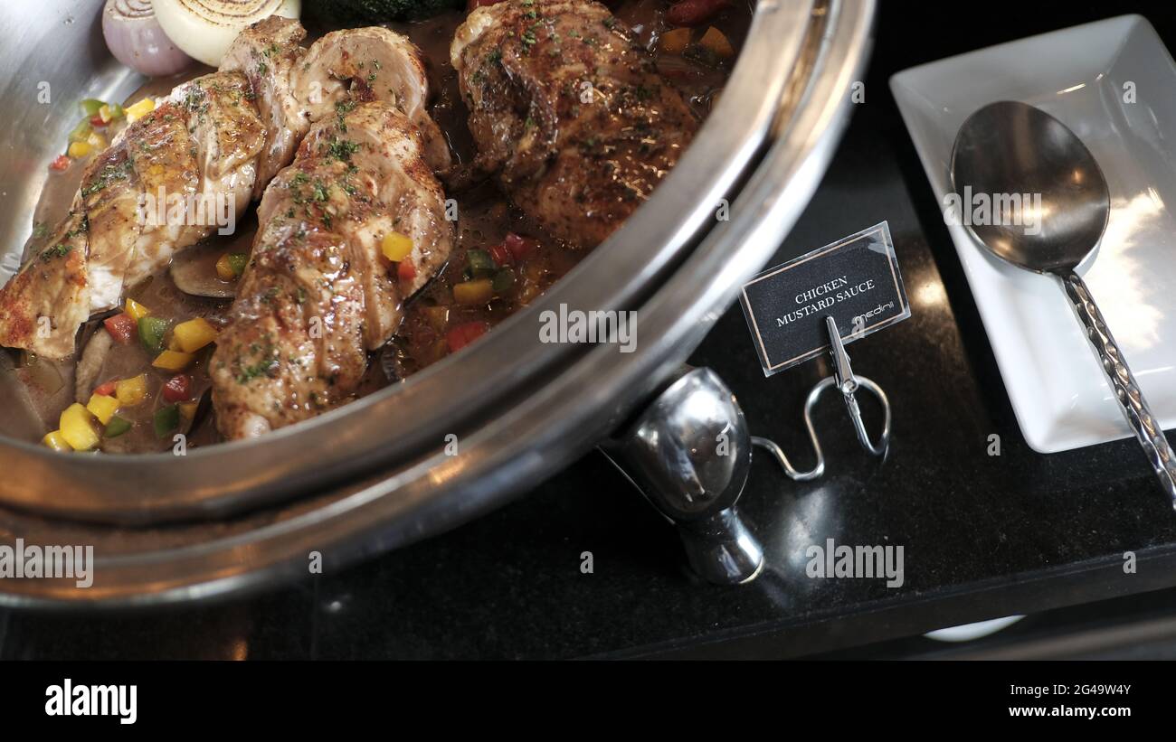 food The Continent Hotel Medinii Restaurant Bangkok Thailand Stock ...