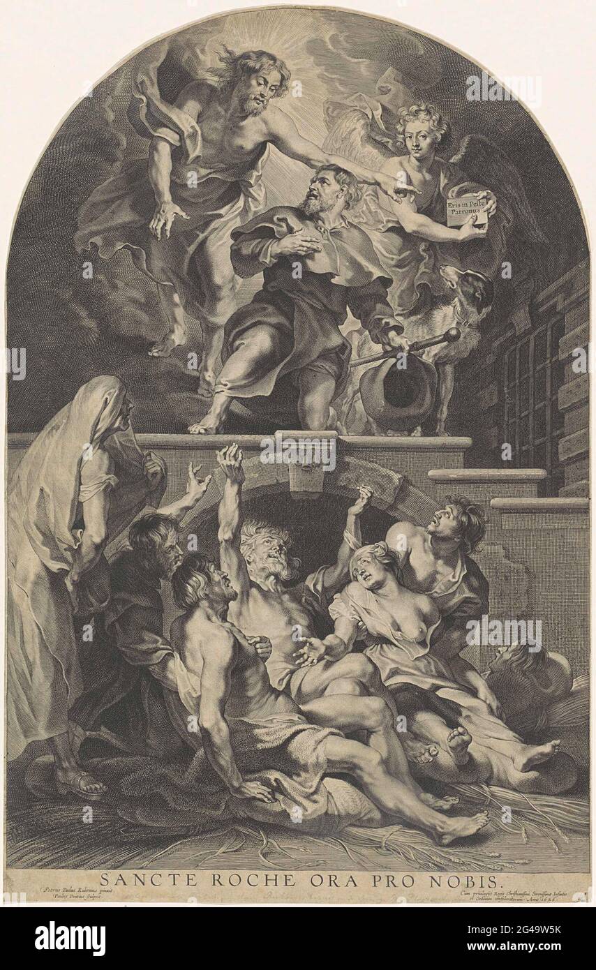 H. Rochus is appointed by Christ to pattern of the bullyers; Sancte ...
