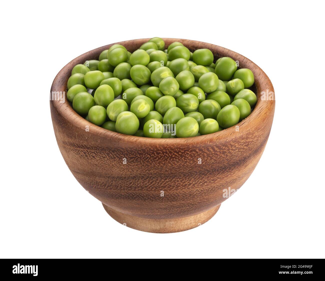 Wooden bowl fresh peas Cut Out Stock Images & Pictures - Alamy
