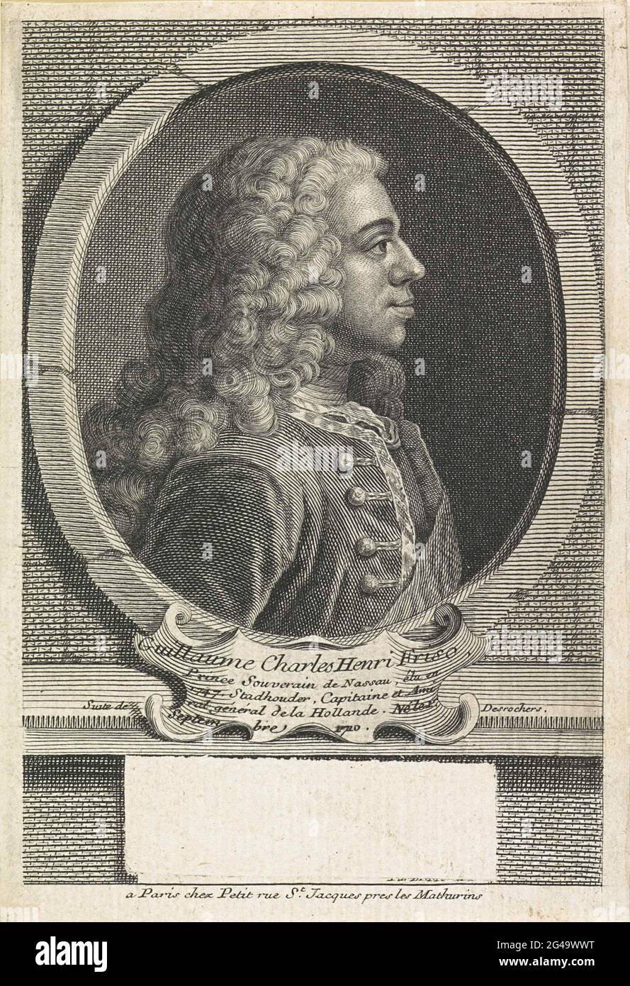 Portrait of Willem IV, Prince of Orange-Nassau. Portrait of Willem IV ...