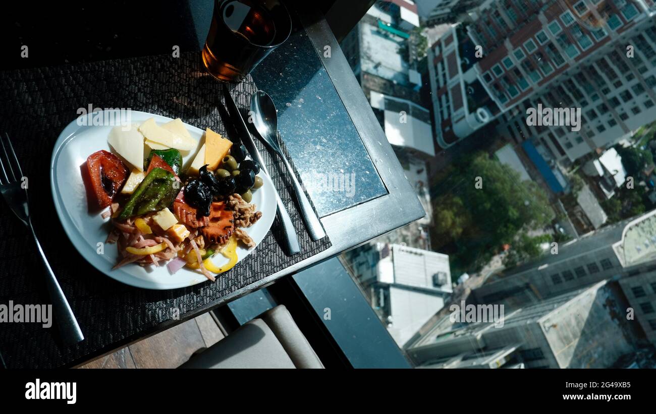 Dining table top view hi-res stock photography and images - Alamy