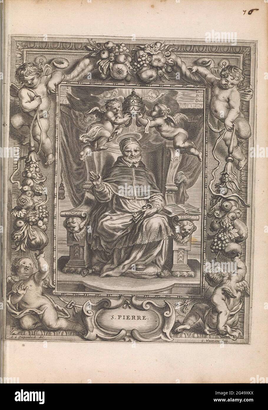 Peter as the first pope. Peter dressed as the first pope with the keys ...