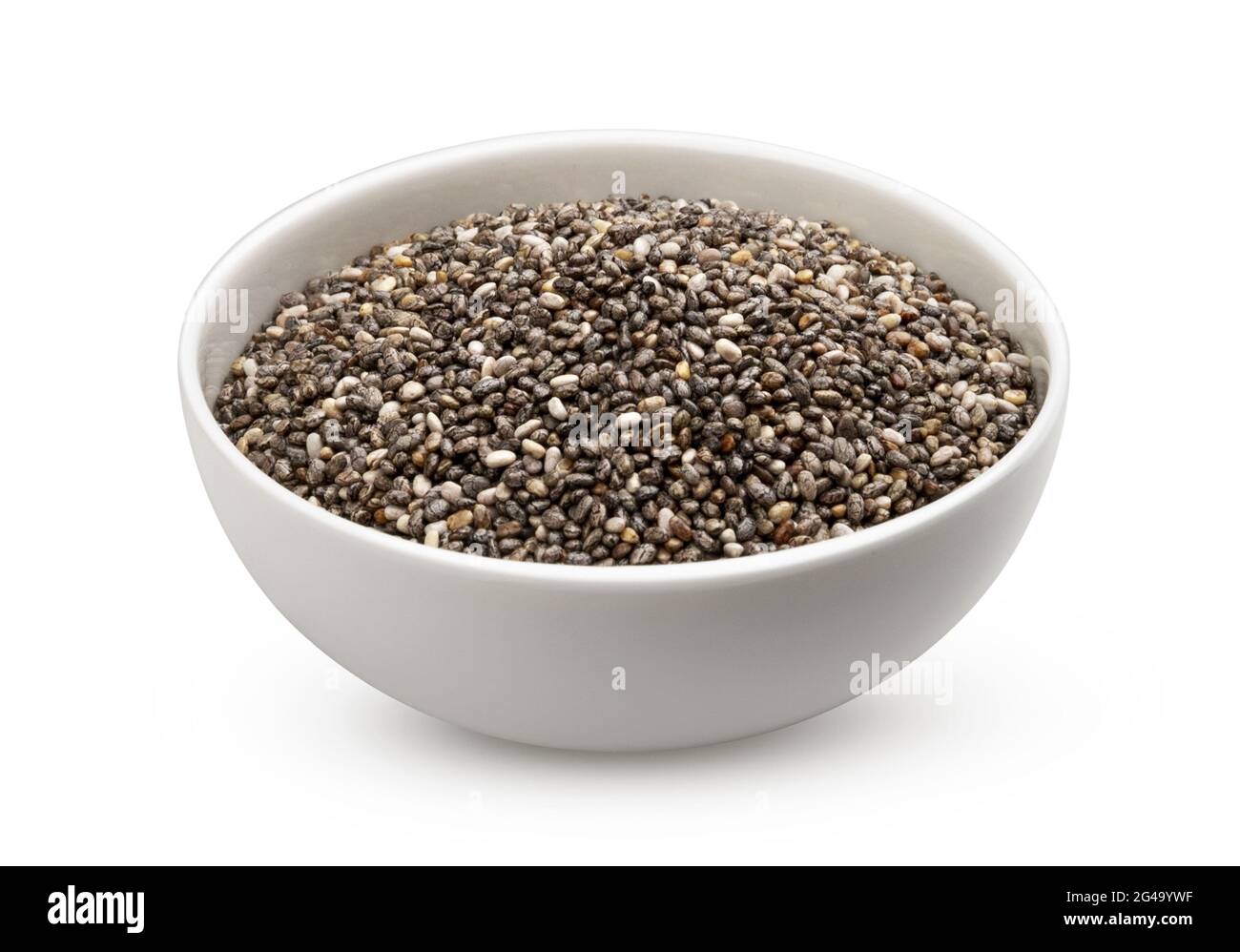 Raw chia seeds close Cut Out Stock Images & Pictures - Alamy