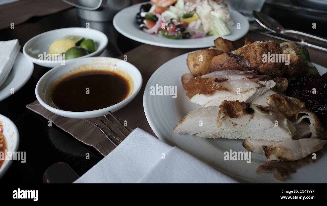 Five Star Lunch Buffet Smorgasbord Food on the Table in Pattaya ...