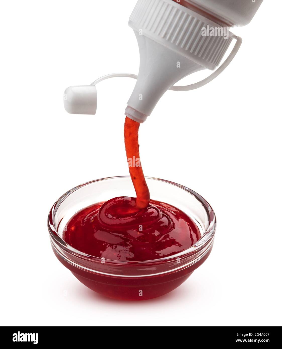 Close up pouring red sweet hi-res stock photography and images - Alamy