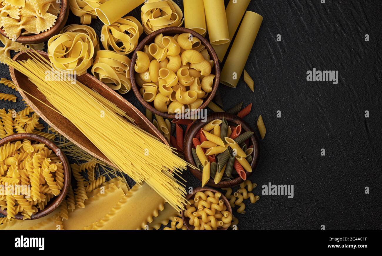 Different types pasta macro hi-res stock photography and images - Alamy