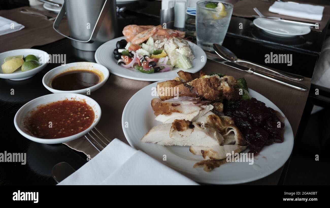 Five Star Lunch Buffet Smorgasbord Food on the Table in Pattaya ...