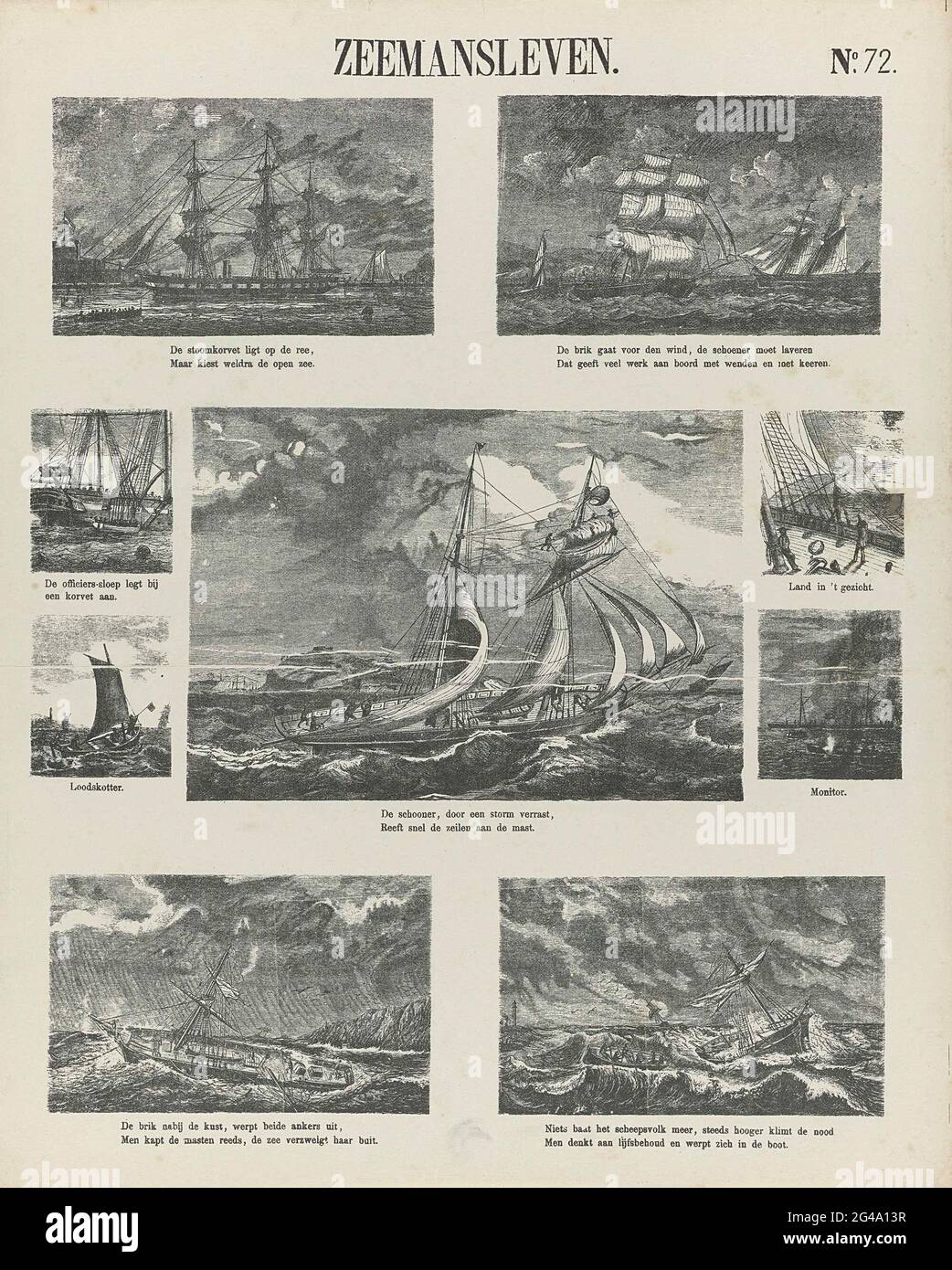 Sailor life; Meijer's prints. Leaf with 9 performances of different ...