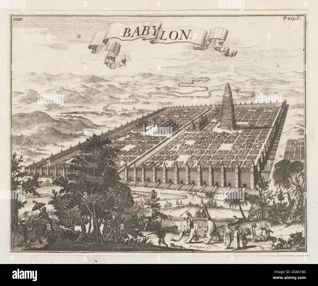 Face on Babylon; Babylon; MAGESYN DER ITALIAN BUILDINGS. View of the ...