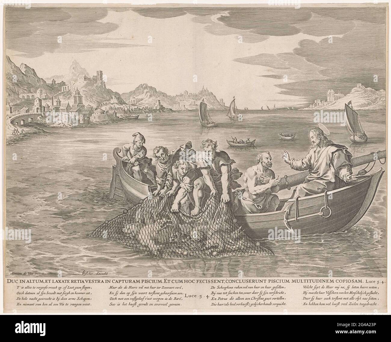 Miraculous fishing; Duc in Altum, Et Laxate Retia Vestra in Capturam ...