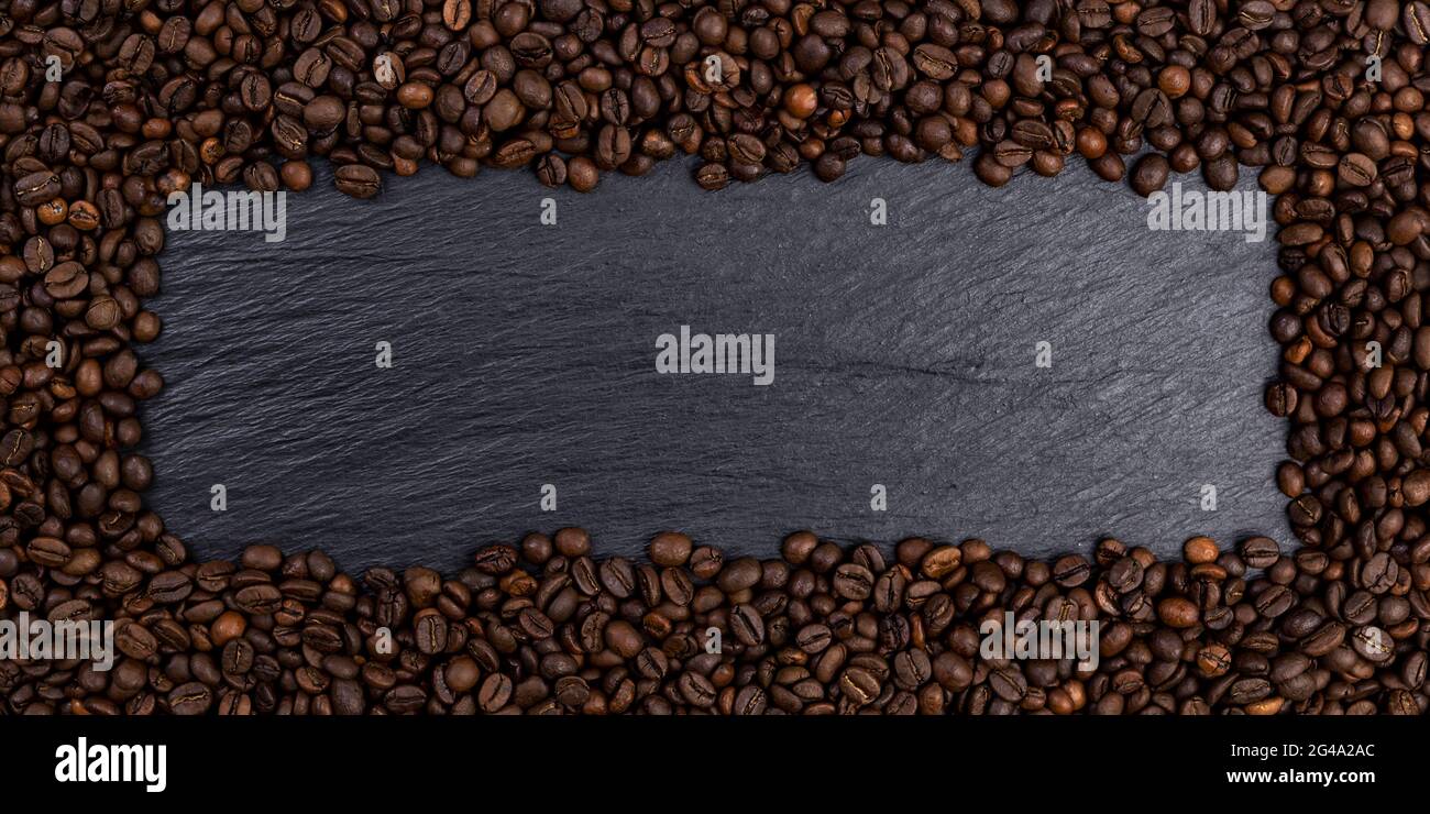 Top view pile coffee beans hi-res stock photography and images - Alamy