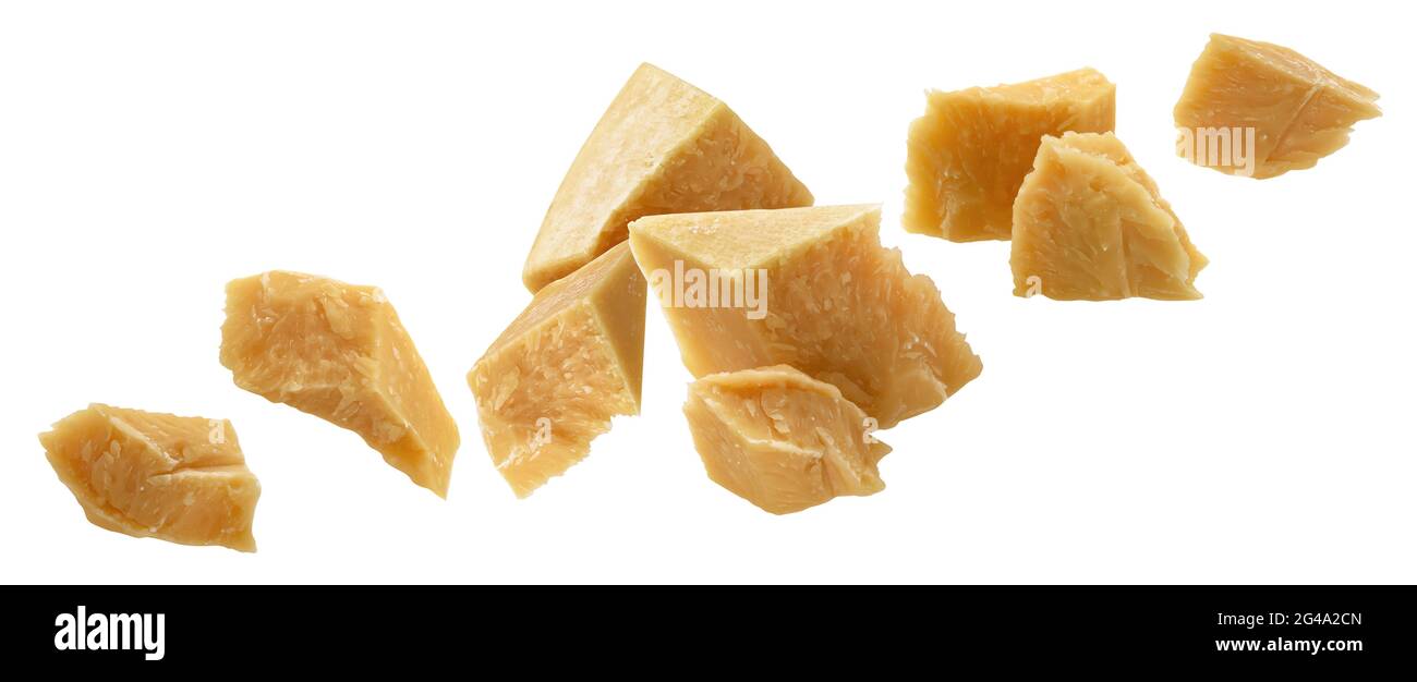 Grated cheese falling isolated hi-res stock photography and images - Alamy