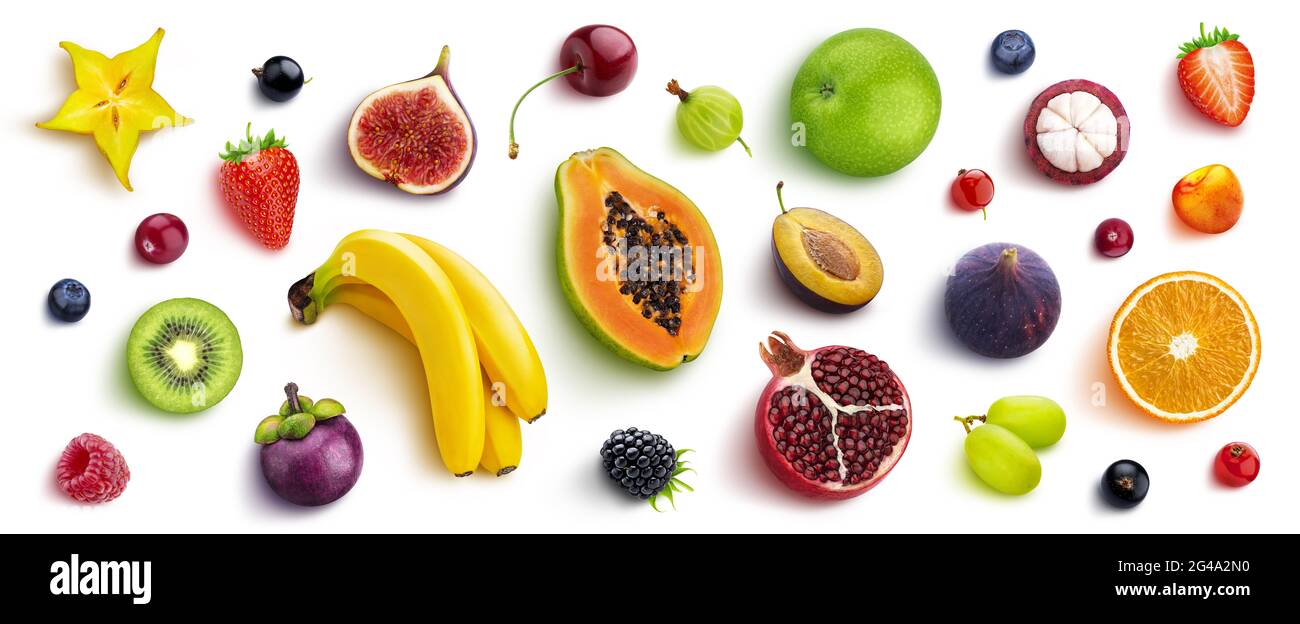 Flat lay view orange Cut Out Stock Images & Pictures - Alamy