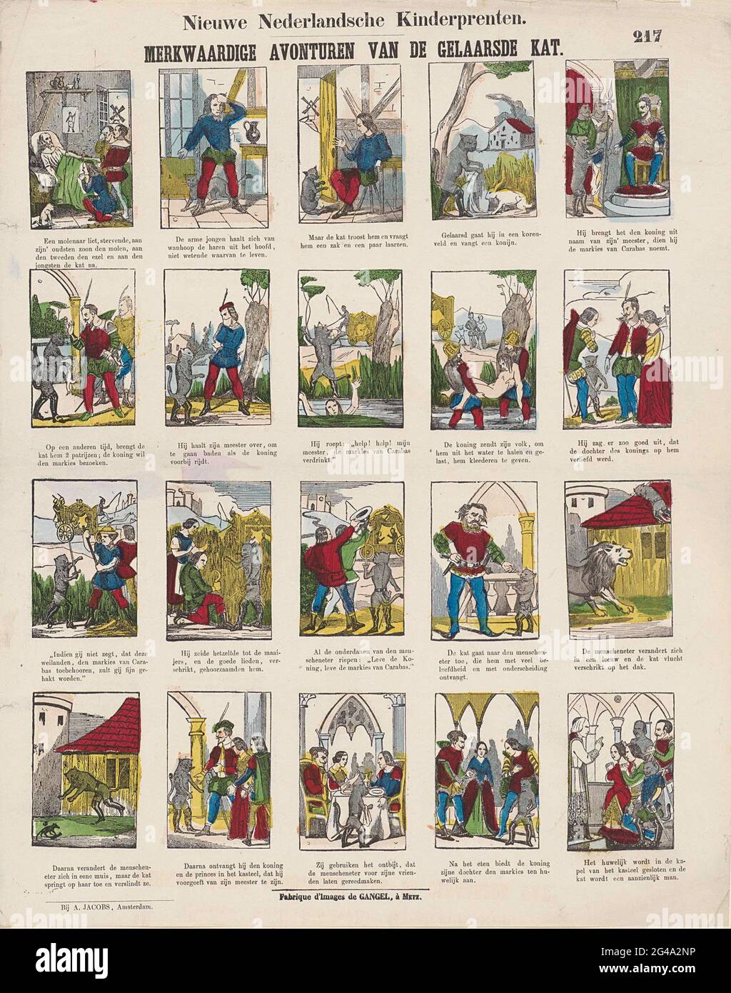 Remarkable adventures of the booted cat; New Dutch childrens prints ...