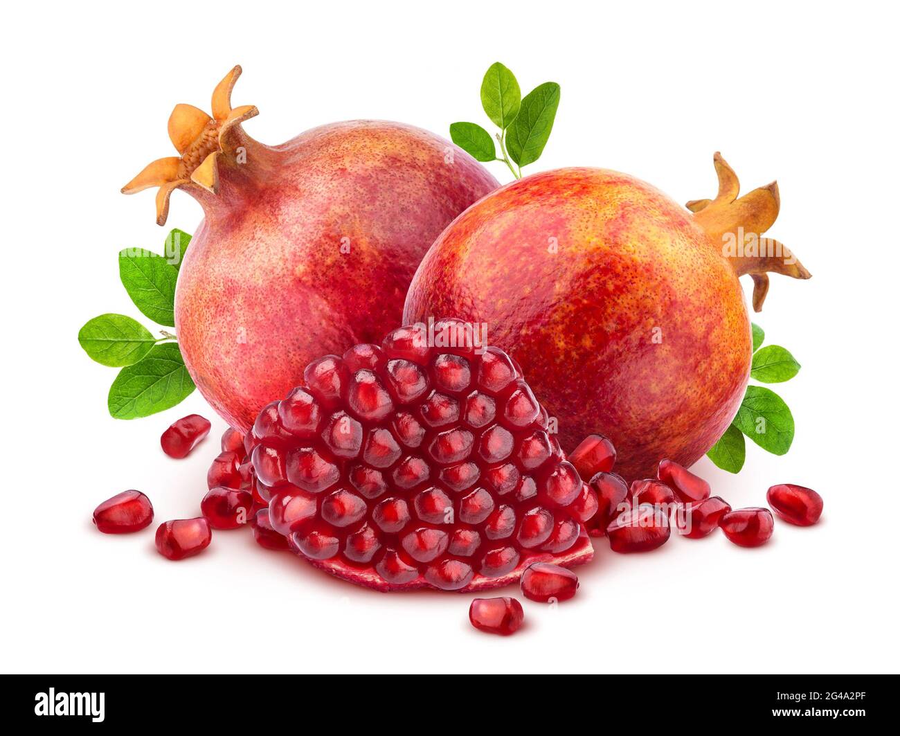 Pomegranate isolated on white background with clipping path Stock Photo ...