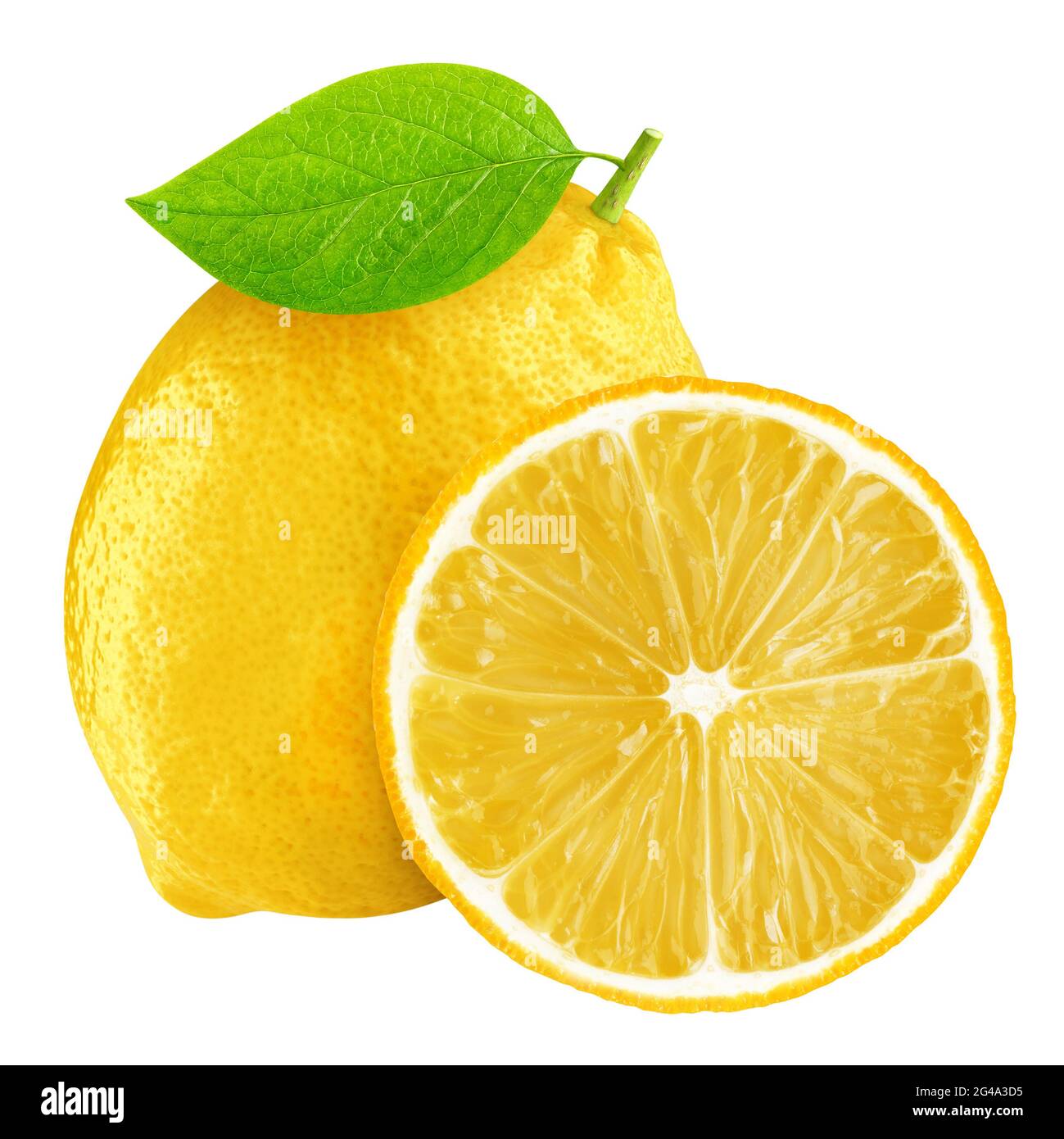 Lemon isolated on white background with clipping path Stock Photo - Alamy