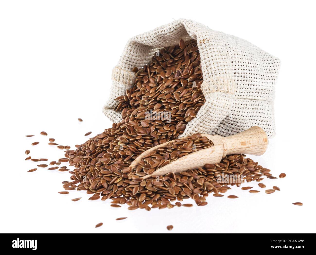 Flax seed isolated on white background Stock Photo - Alamy