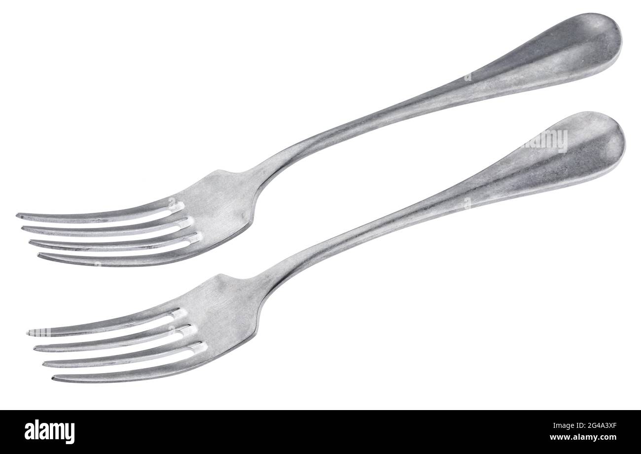 Metal fork isolated on white background Stock Photo - Alamy