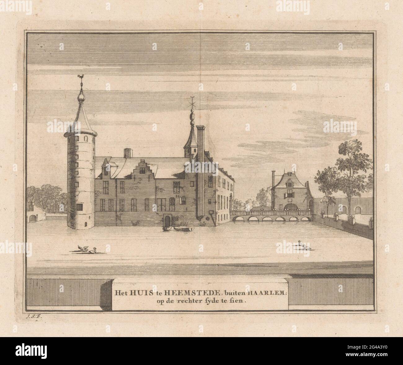 Sight locked Heemstede; The house in Heemstede, outside of Haarlem; to ...