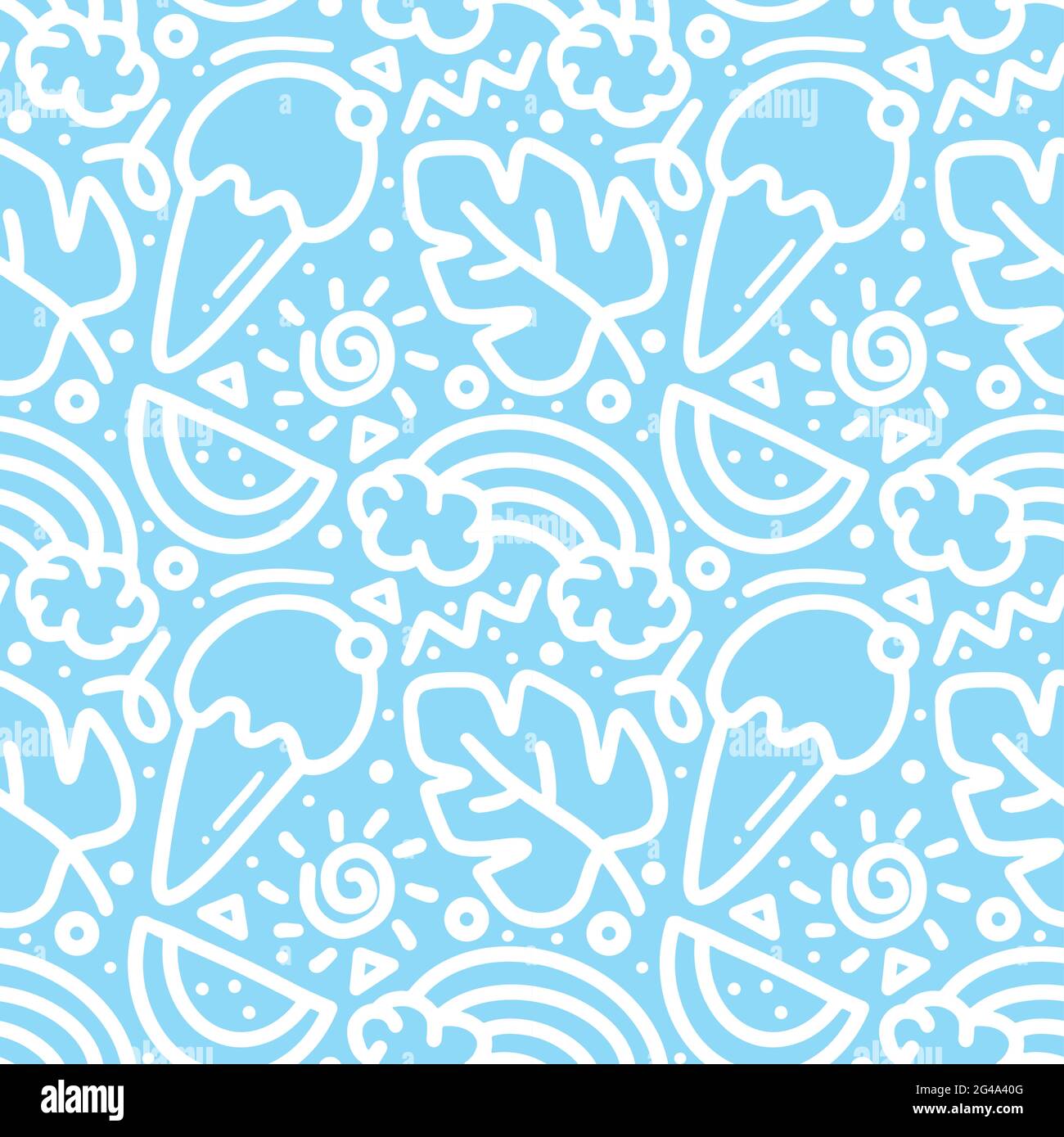 doodle set spring day hand drawing Stock Vector Image & Art - Alamy