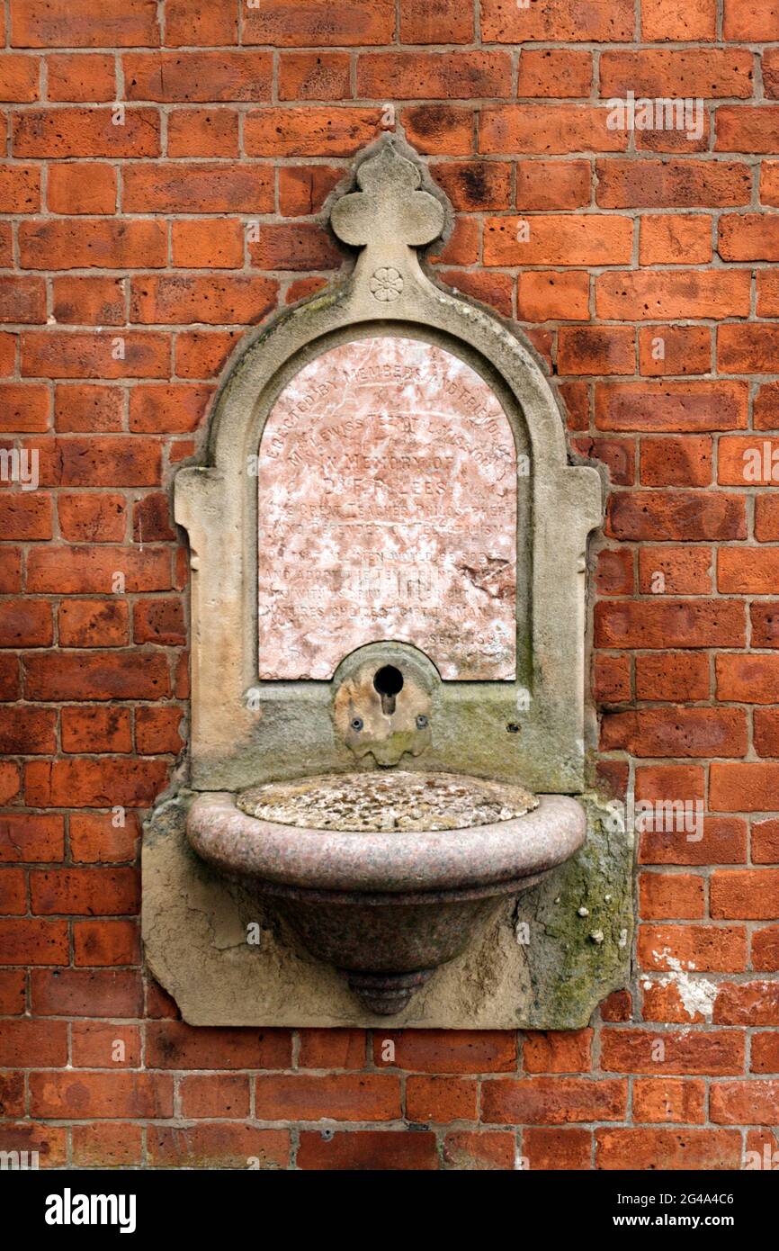 Victorian water drinking fountain. Lees Hall, St. Peter Street ...