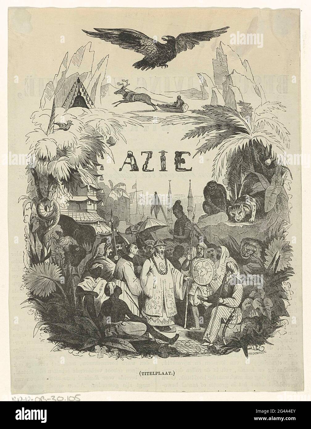Title page for: Pieter Harmen Witkamp, description of Asia, 1850. In ...