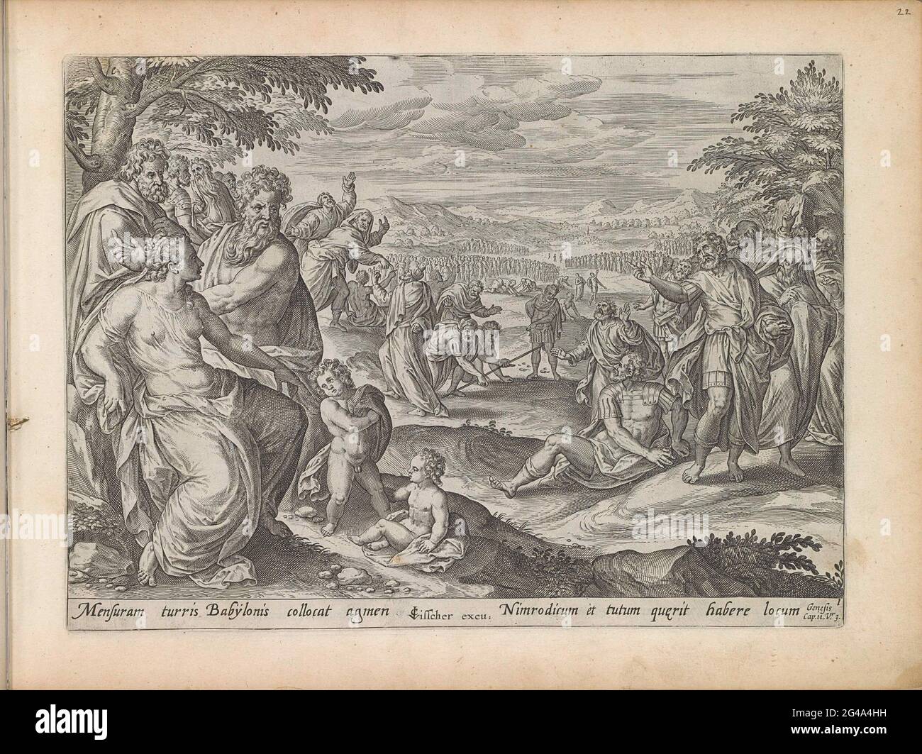 Nimrod points to where the tower must be built; History of the tower of ...