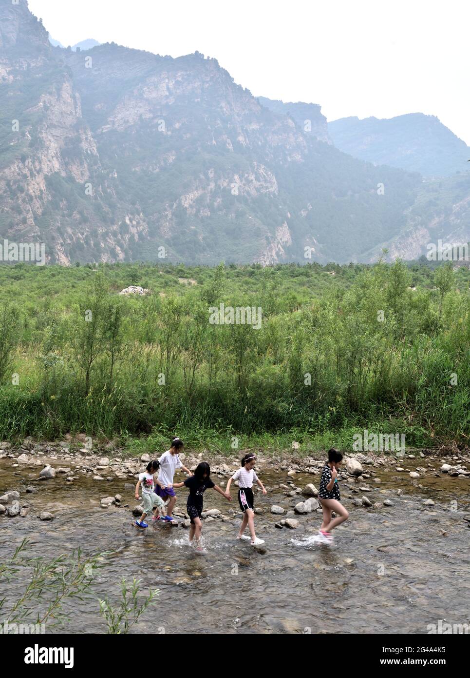 Stream in Mountains,China Stock Photo - Alamy