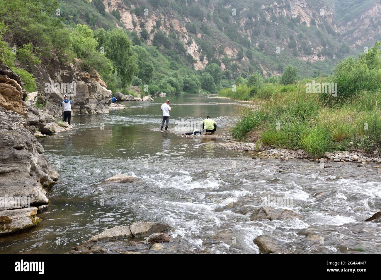 Stream in Mountains,China Stock Photo - Alamy