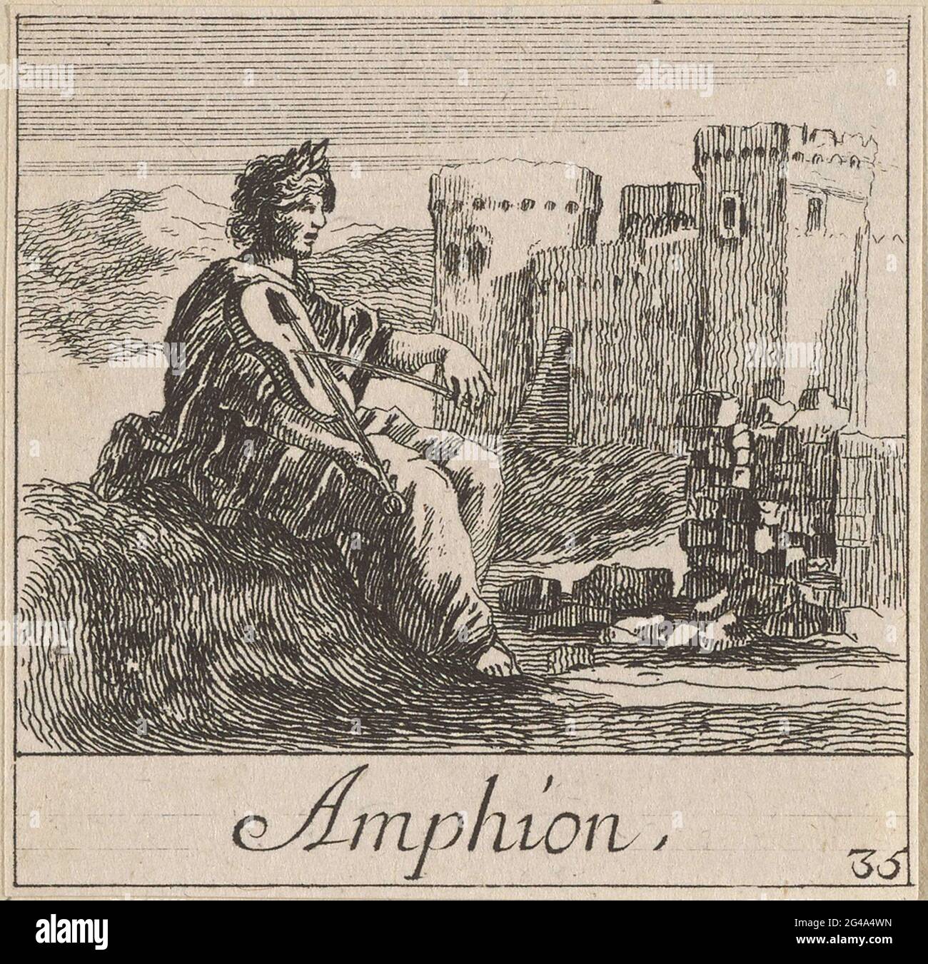Amphion; Card game with mythological performances; Jeu des Fables (copy ...