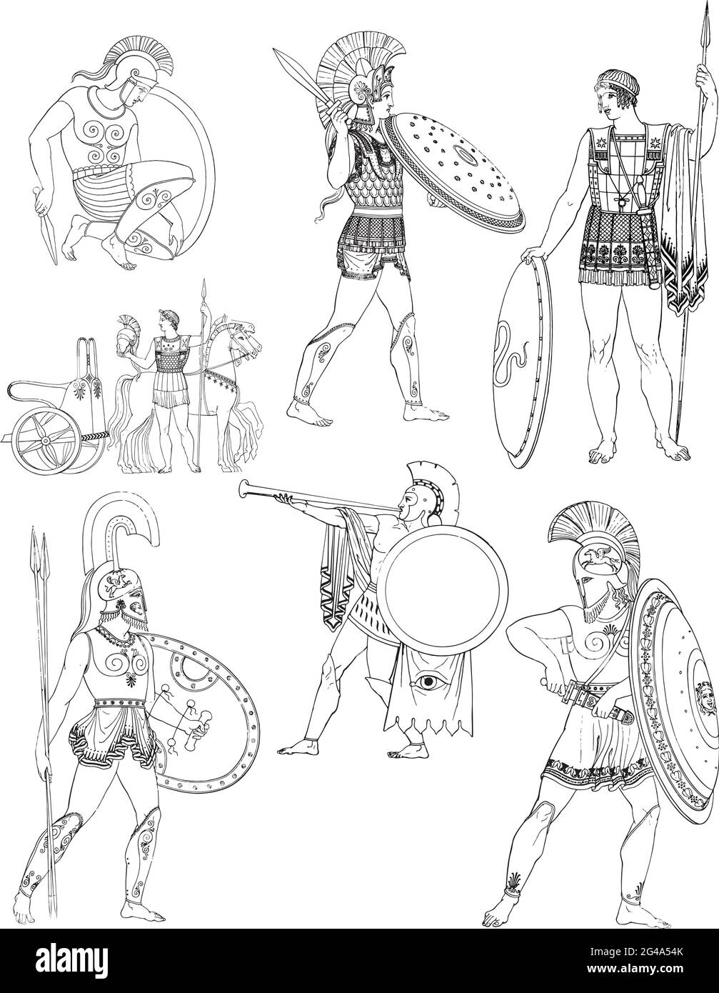 Greek warfare Stock Vector Images - Alamy