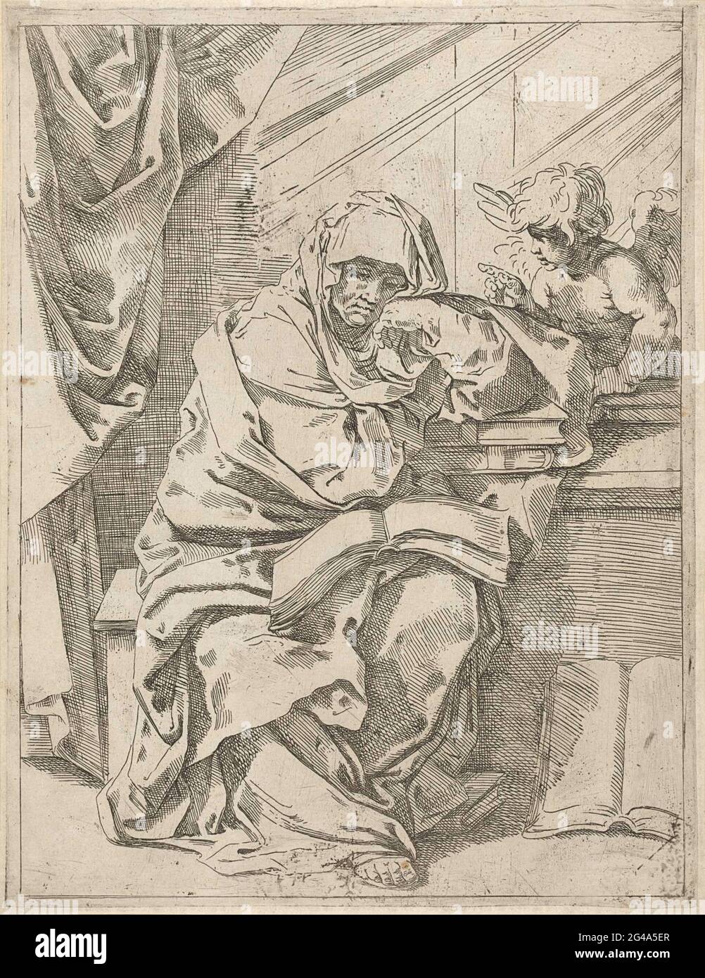 Reading putto leans hi-res stock photography and images - Alamy