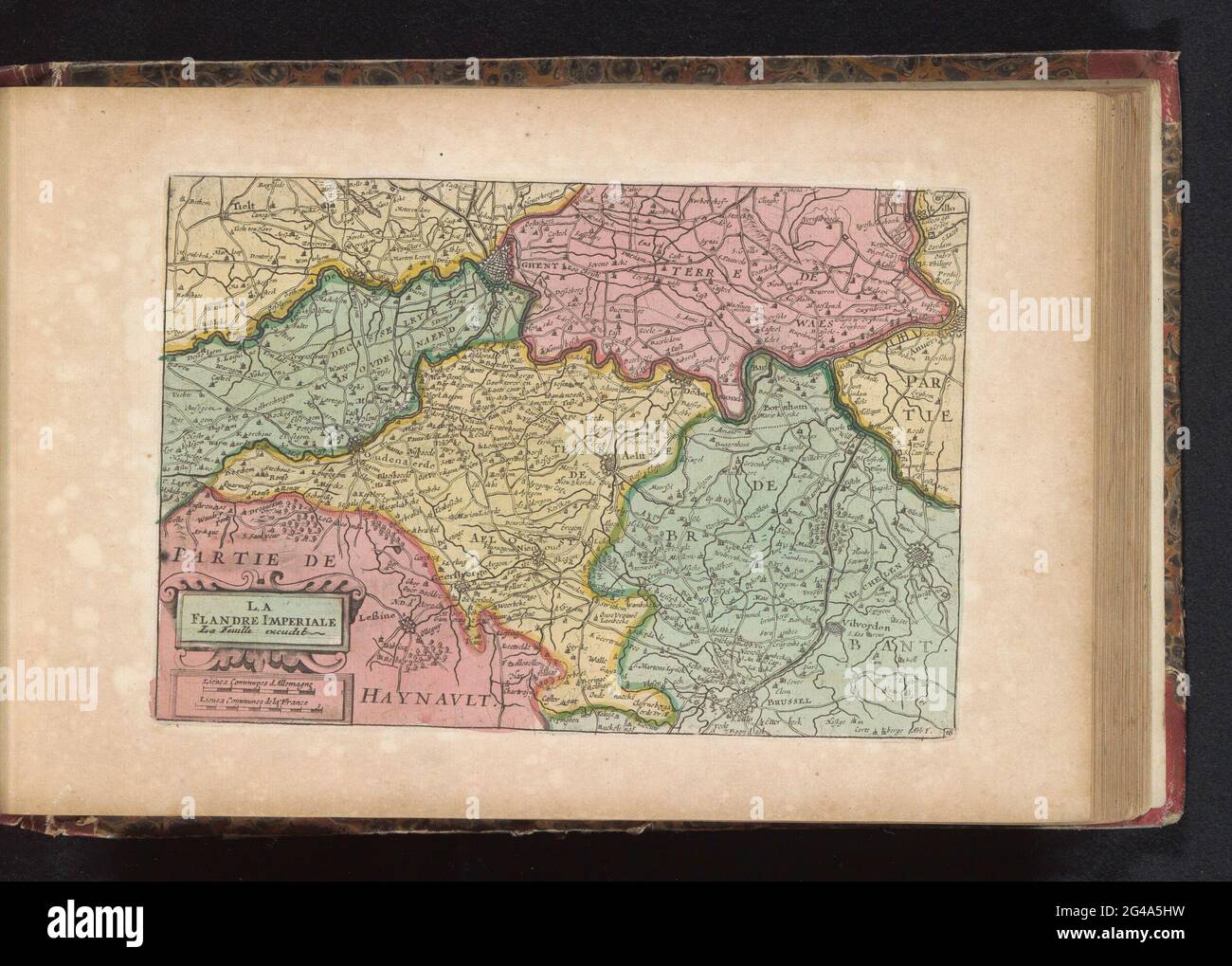 Map of the Austrian Netherlands; La Flandre Imperial. Map of the ...