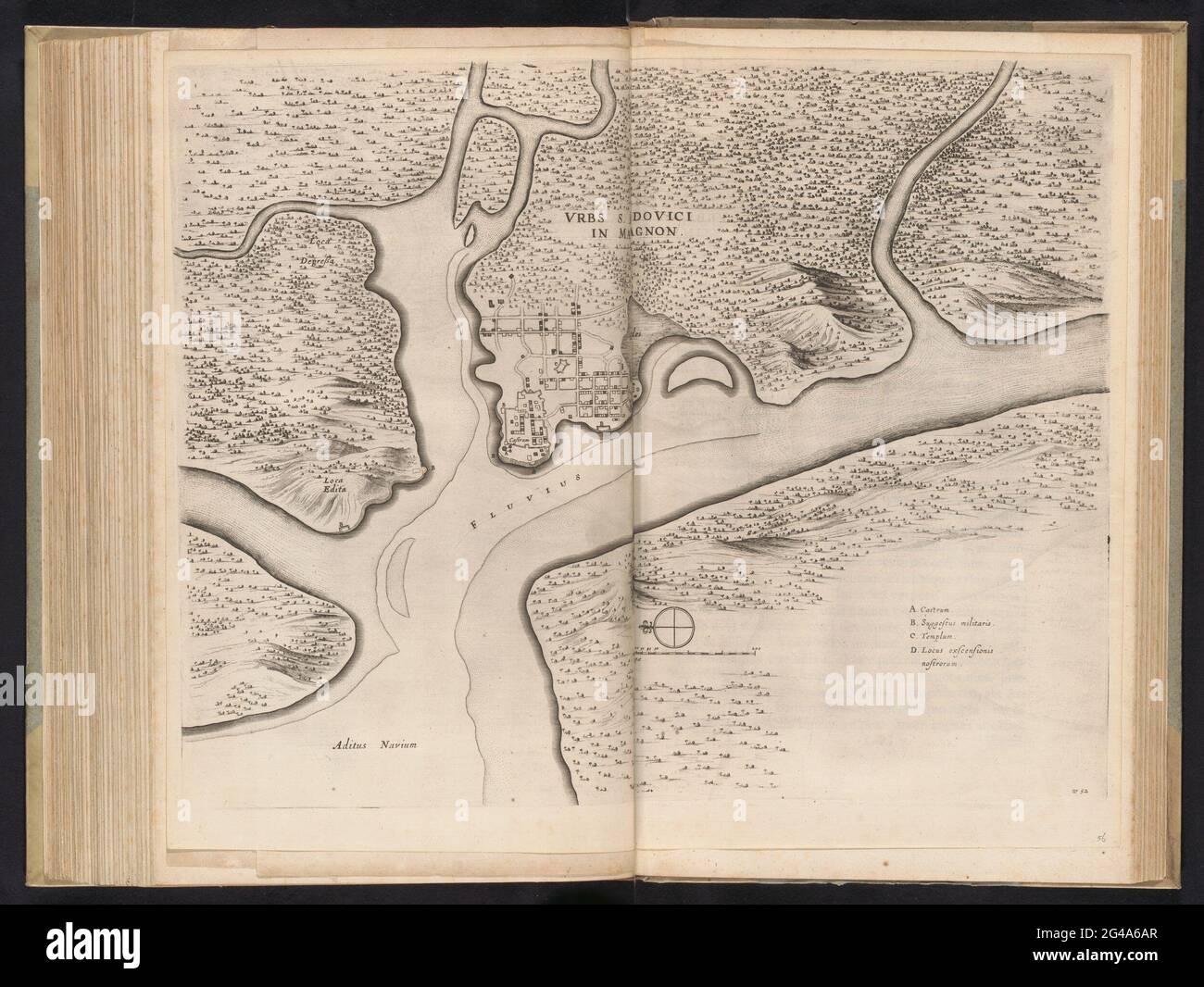 Map of Maragnon, approx. 1641; Urbs S. Lodovici in Maragnon. Map of the ...